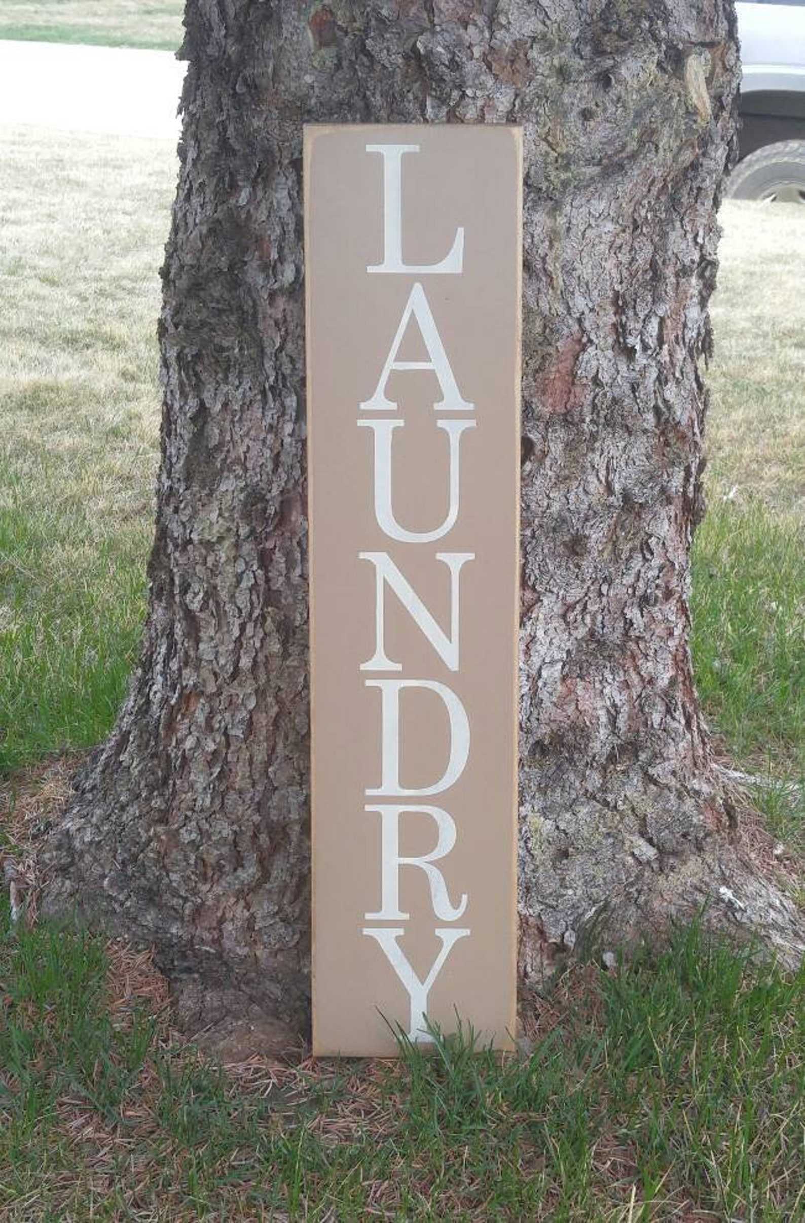 Vertical Laundry Room Sign, Rustic Laundry Room Decor, Farmhouse Wall ...