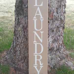 Vertical Laundry Room Sign, Rustic Laundry Room Decor, Farmhouse Wall ...