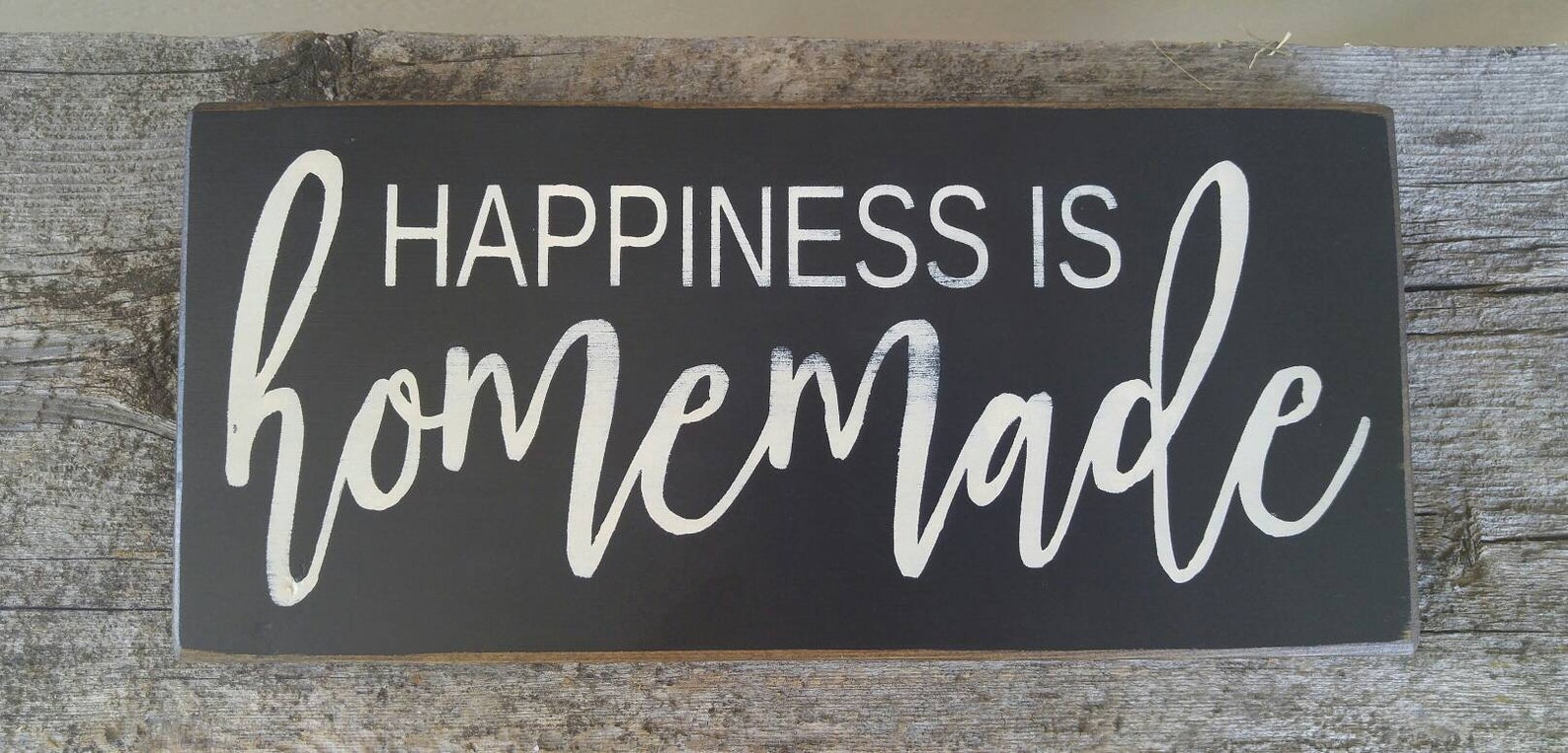 Happiness is Homemade Sign Rustic Kitchen wall sign Happy | Etsy