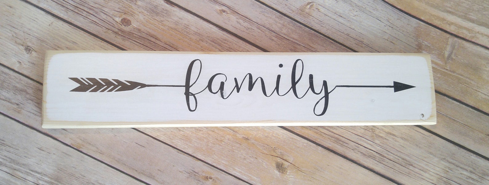 Rustic Arrow Sign Wooden Arrow Decor Family Arrow Sign | Etsy