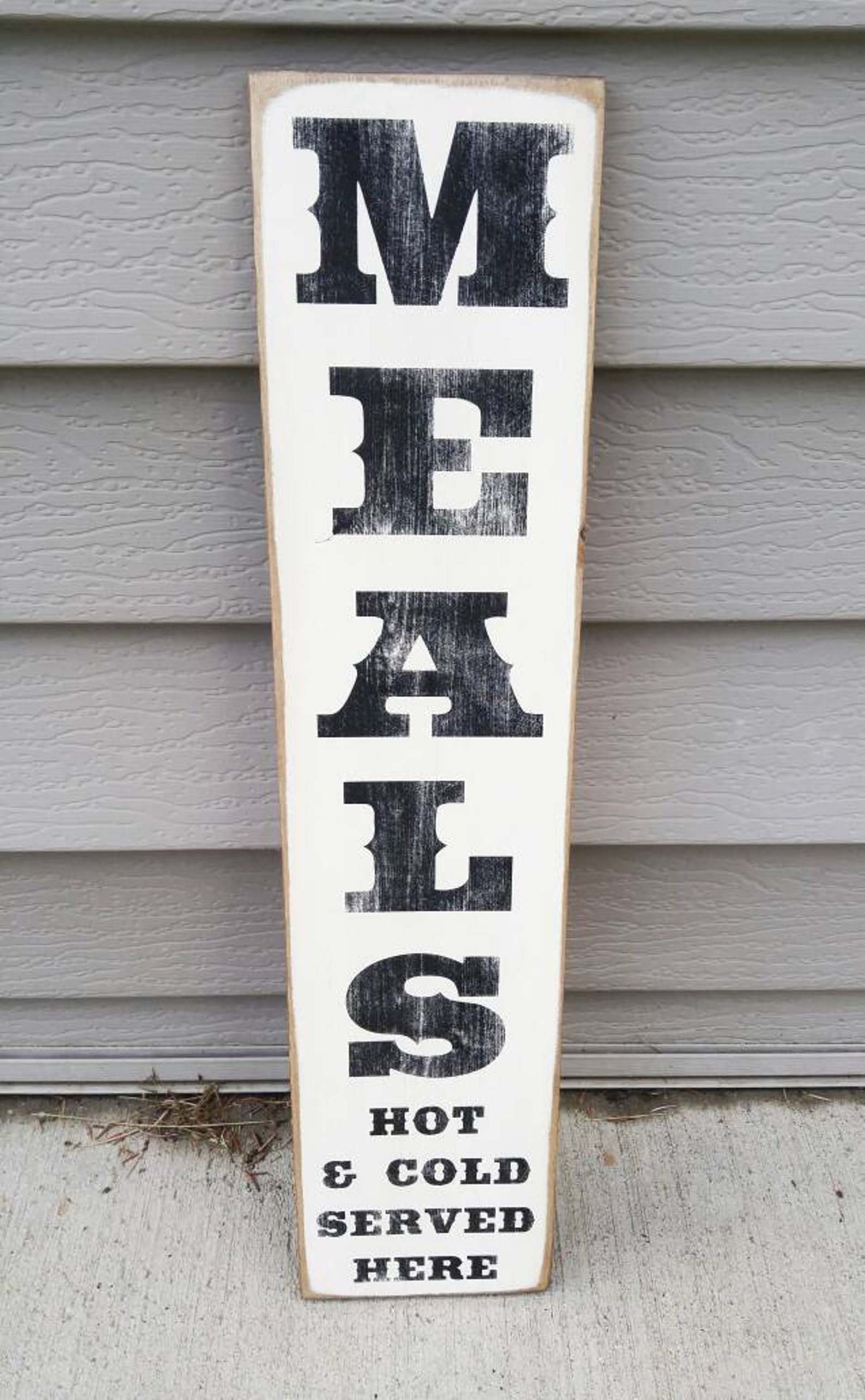 Meals Hot and Cold Served Sign Primitive Kitchen Decor - Etsy