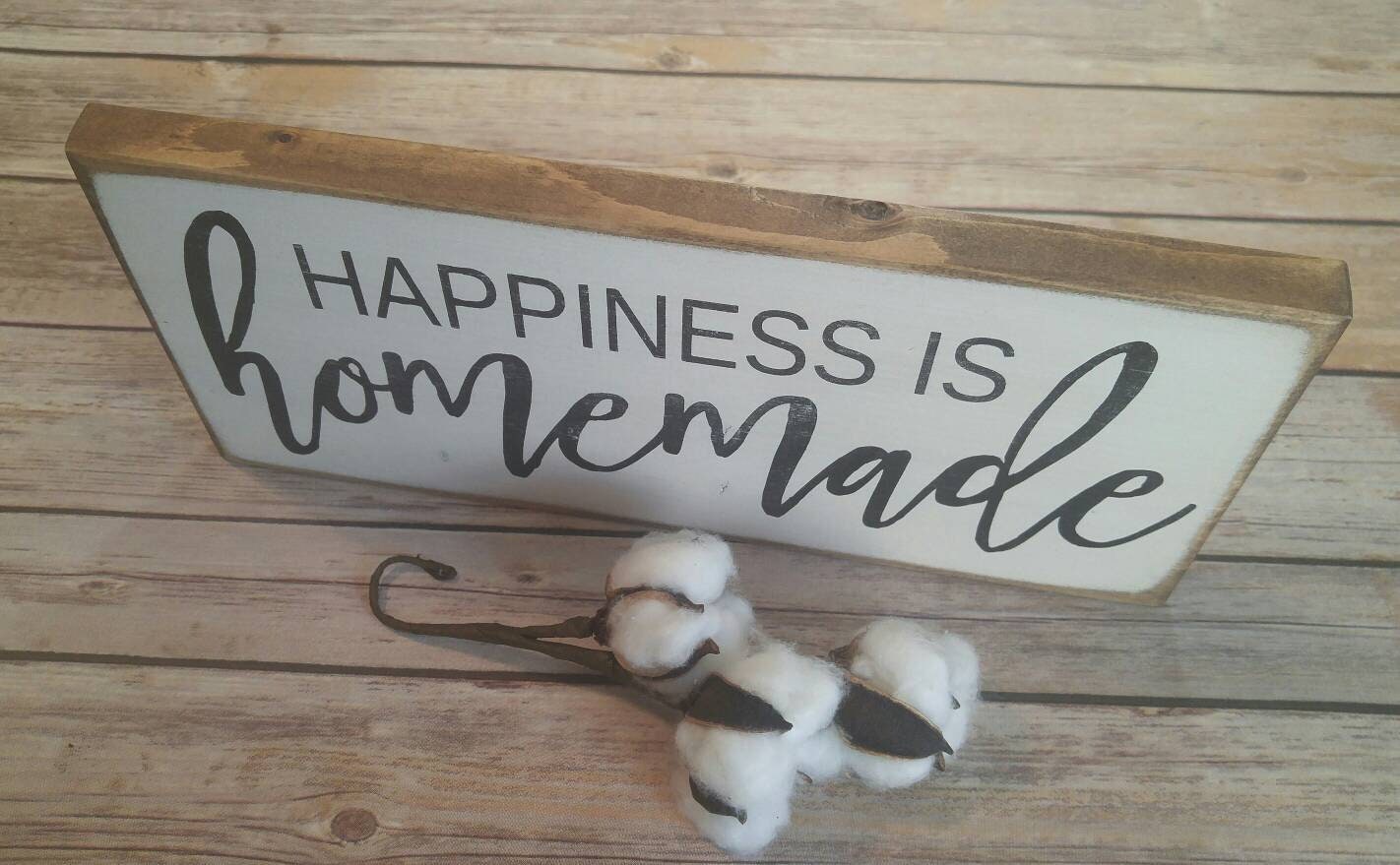 Happiness is Homemade Sign, Rustic Kitchen Wall Sign, Happy Home Sign ...