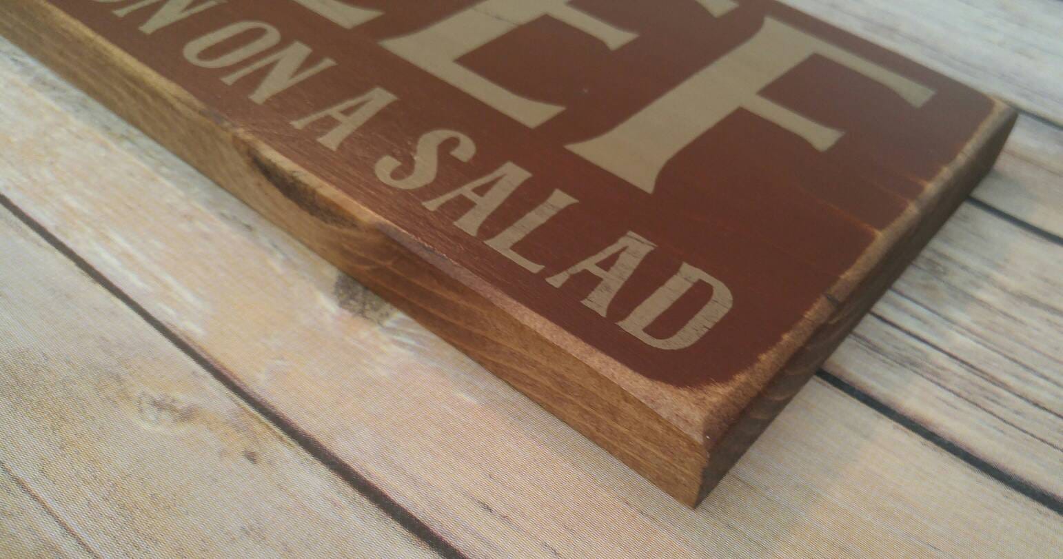 Eat Beef Sign Cattle Sign Rustic Rancher Sign Gift for Dad | Etsy