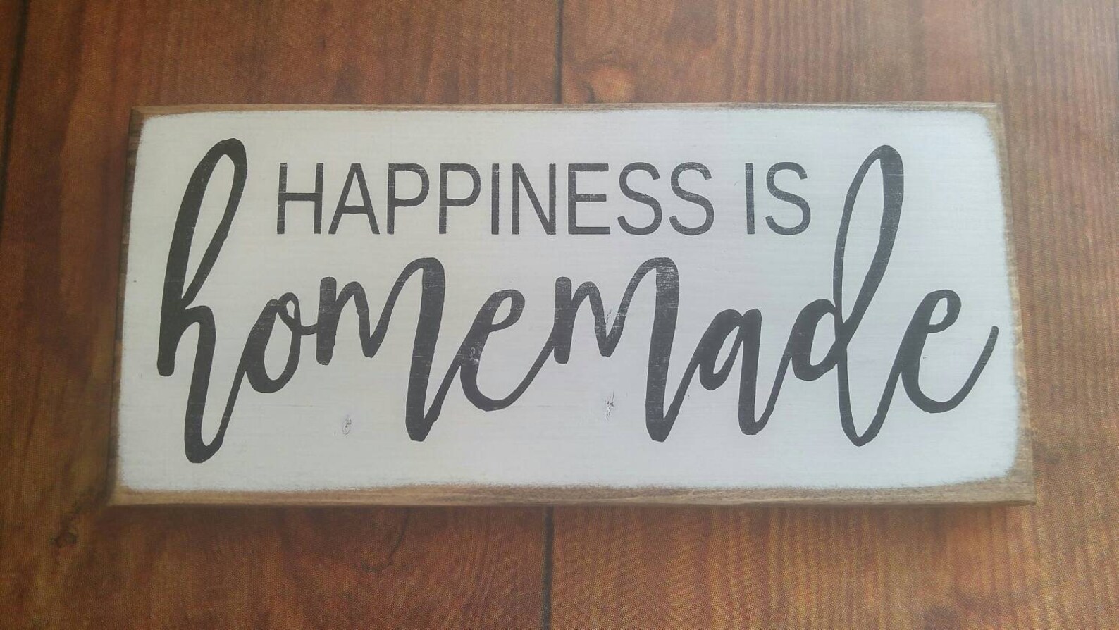 Happiness is Homemade Sign Rustic Kitchen wall sign Happy | Etsy
