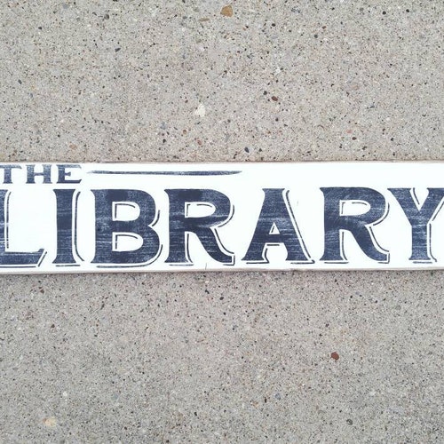 Library Metal Sign Wall Decor for Home and Office - Etsy