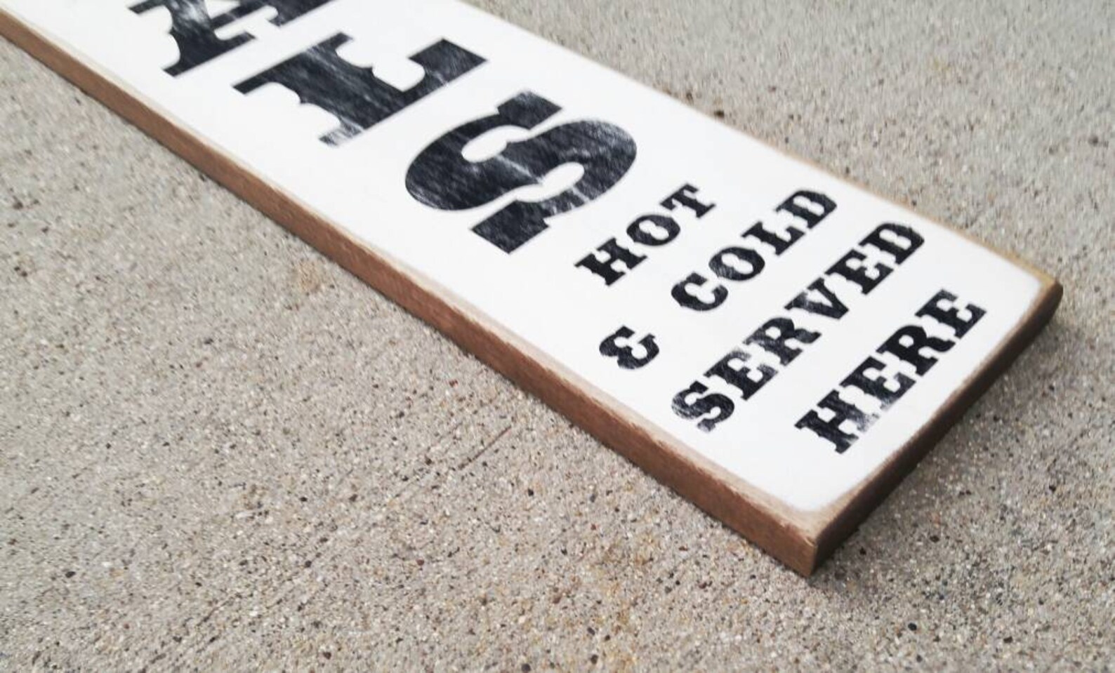 Meals Hot and Cold Served Sign Primitive Kitchen Decor - Etsy