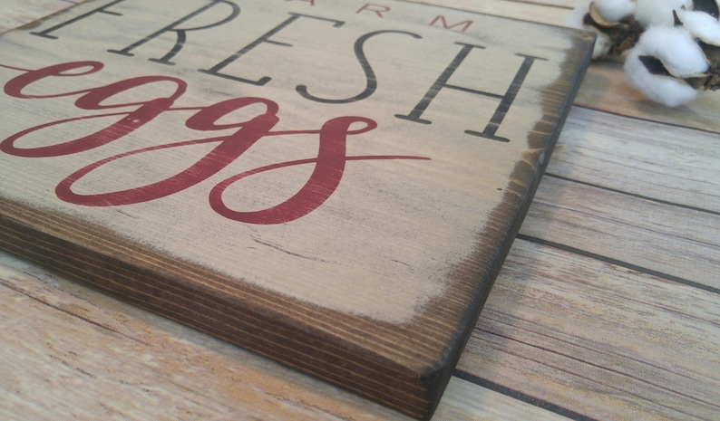 Farm Fresh Eggs Sign Farmhouse Kitchen Signs Chicken Coop - Etsy