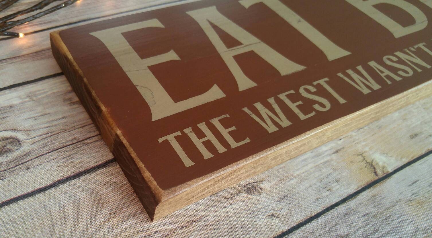Eat Beef Sign Cattle Sign Rustic Rancher Sign Gift for Dad - Etsy Israel