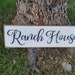Ranch House Wood Sign Rustic Western Home Wall Decor Rancher - Etsy