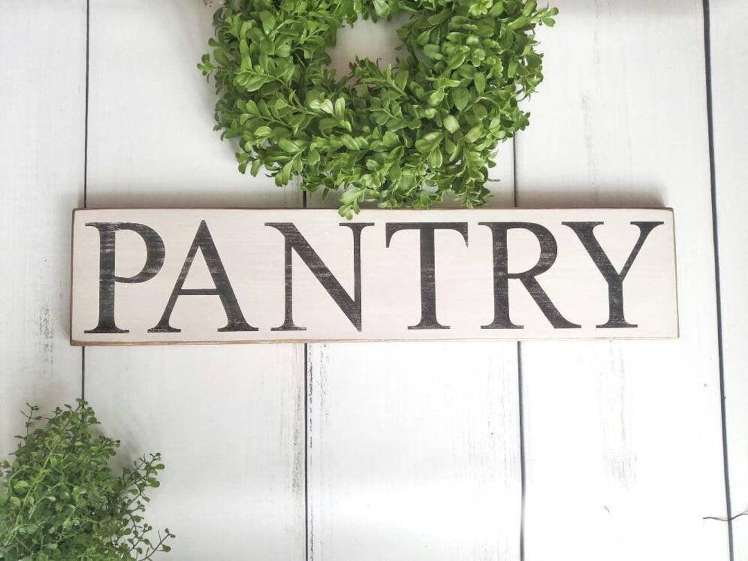 Wood Pantry Sign, Farmhouse Kitchen Sign, Rustic Kitchen Pantry Sign ...