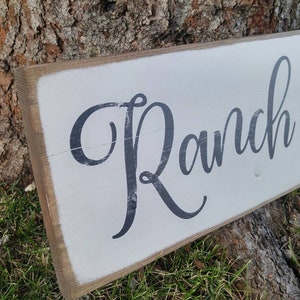 Ranch House Wood Sign, Rustic Western Home Wall Decor, Rancher Gifts ...