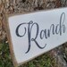 Ranch House Wood Sign Rustic Western Home Wall Decor Rancher - Etsy