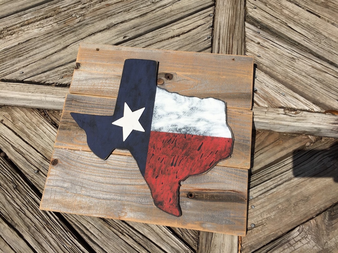 Rustic Texas Flag Wall Hanging - Etsy