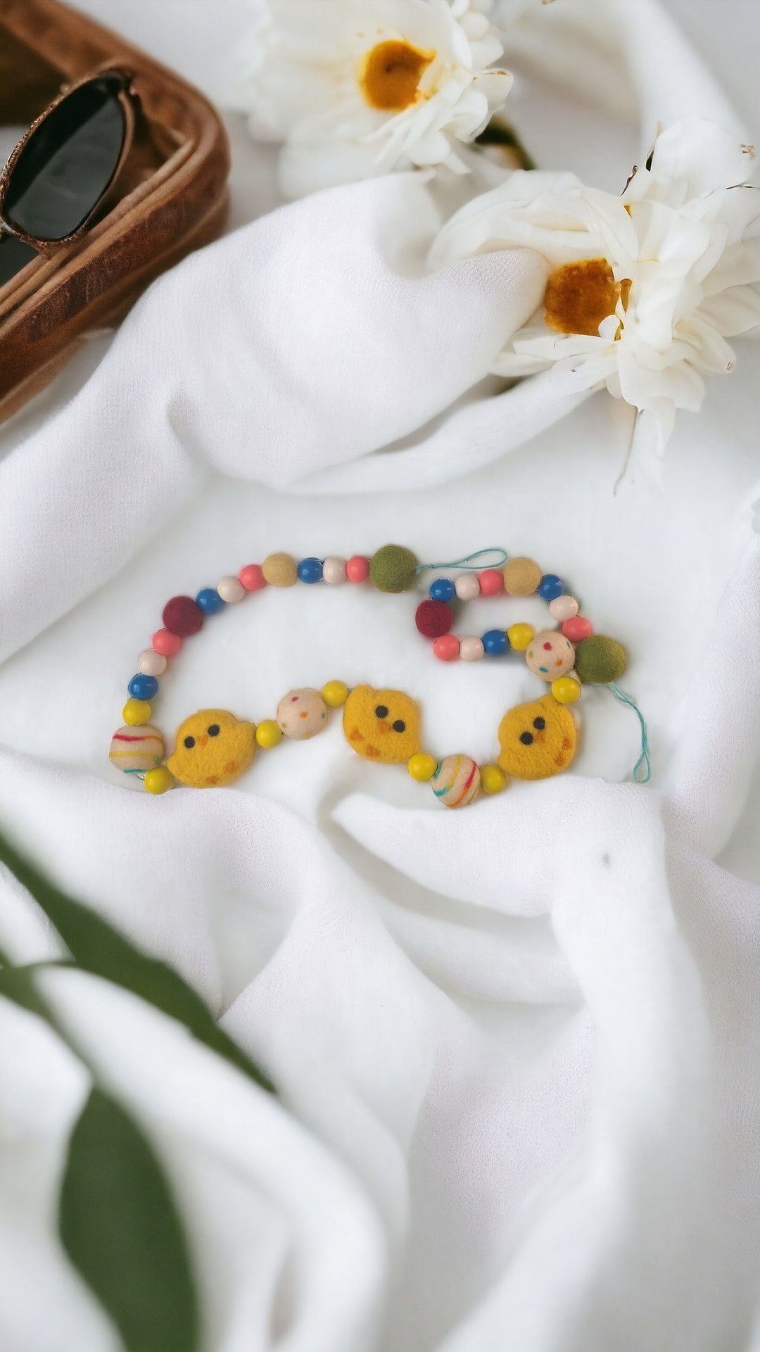 Spring/easter Felt Baby Chick Garland/wall Hanging, Spring Decor - Etsy