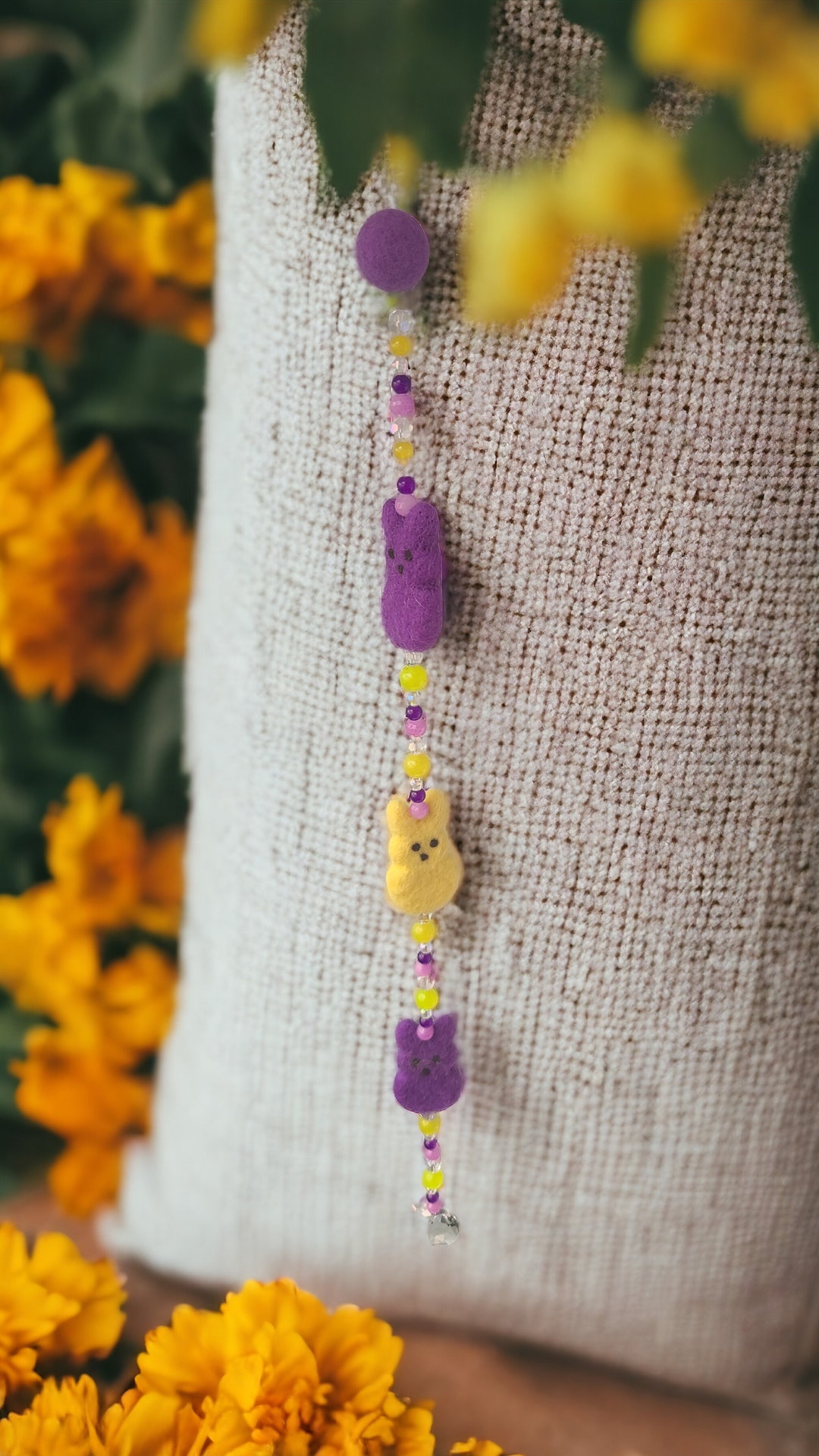 Spring/easter Felt Peeps, Suncatcher/wall Hanging, Spring Decor - Etsy