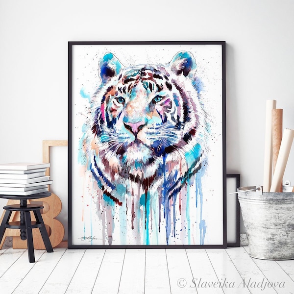 Framed Tiger Print - Etsy
