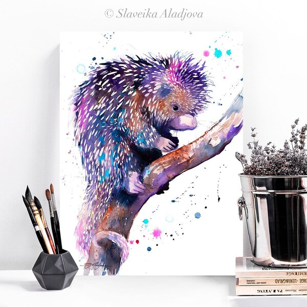Porcupine Art - Etsy