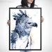 Harpy Eagle Watercolor Painting Print by Slaveika Aladjova, Art, Animal ...