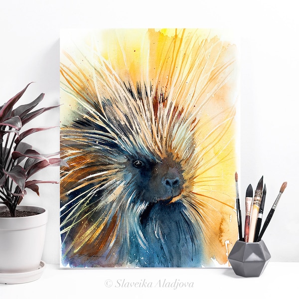 Porcupine Art - Etsy