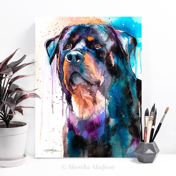 Rottweiler Art - Etsy