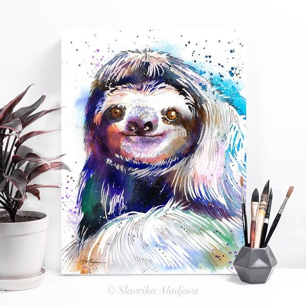 Sloth Painting - Etsy
