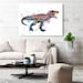 Tyrannosaurus Rex T Rex Dinosaur Watercolor Painting Print by - Etsy