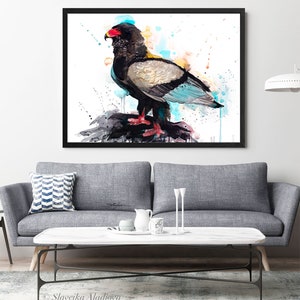 Bateleur Eagle Watercolor Painting Print by Slaveika Aladjova,art ...