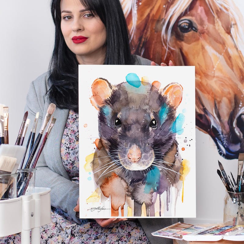 Rat Art - Etsy