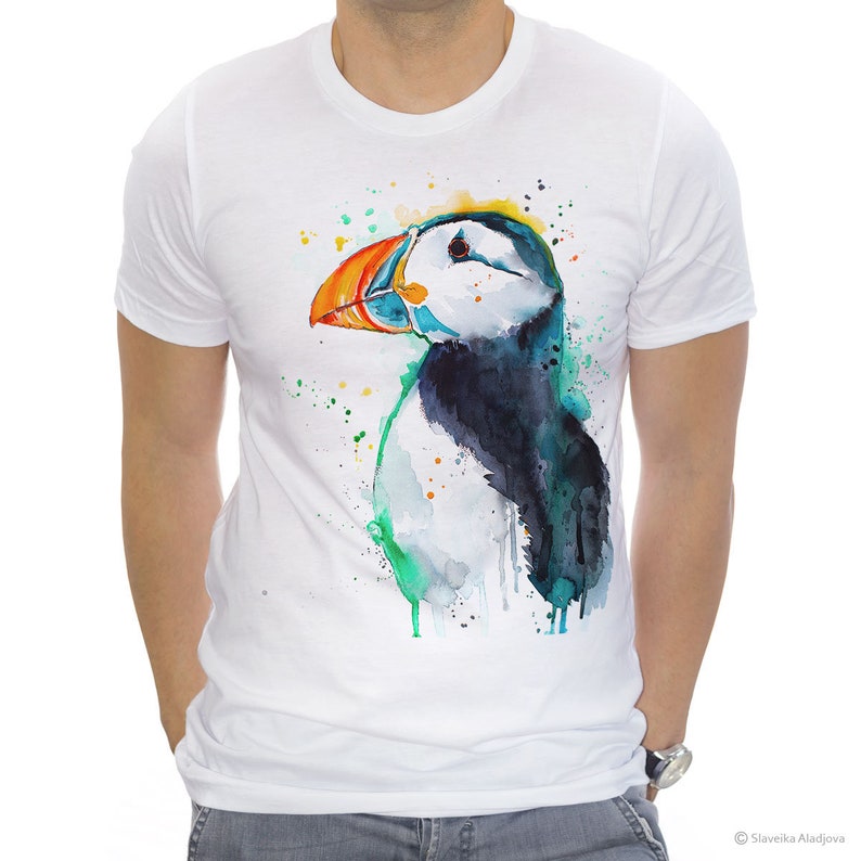 Atlantic Puffin T-shirt Unisex T-shirt Ring Spun Cotton - Etsy