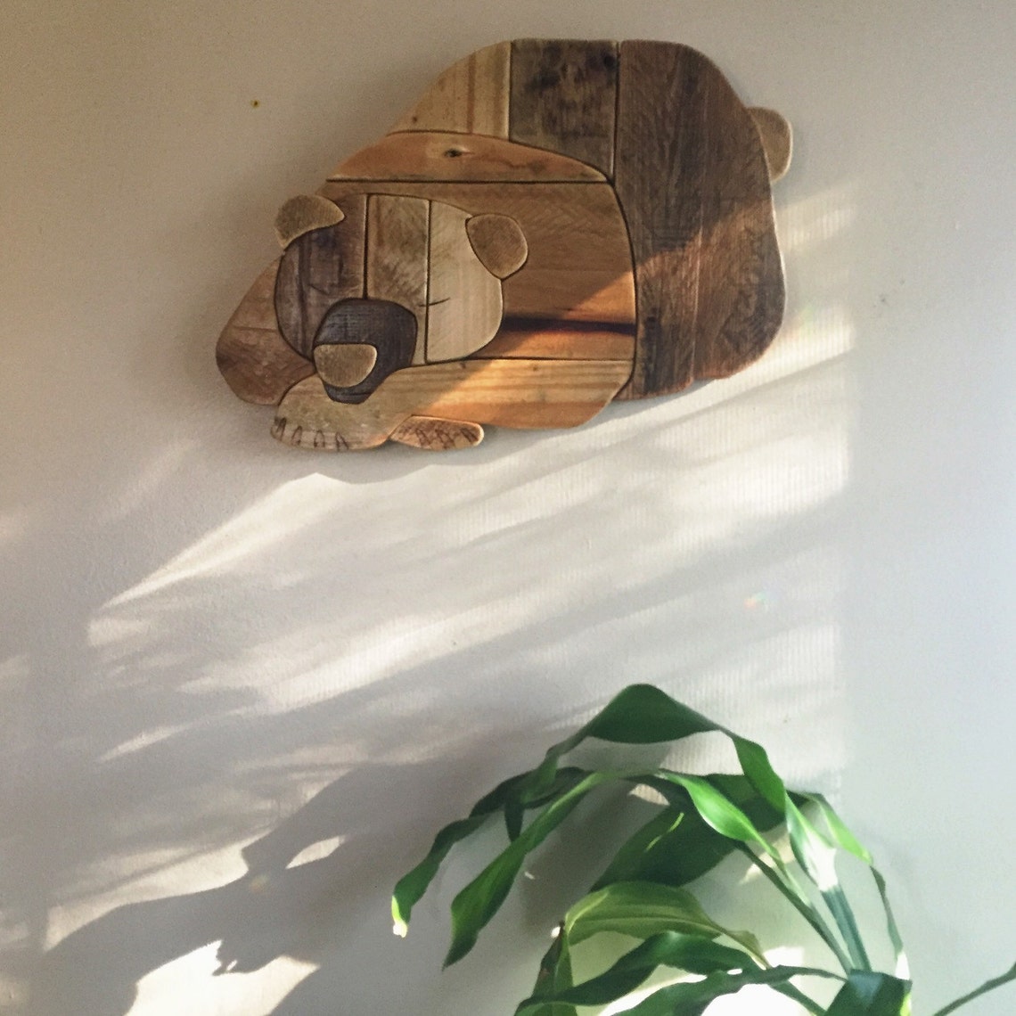 Sleeping Bear Rustic Wood Decor Handmade Reclaimed Wood - Etsy Canada