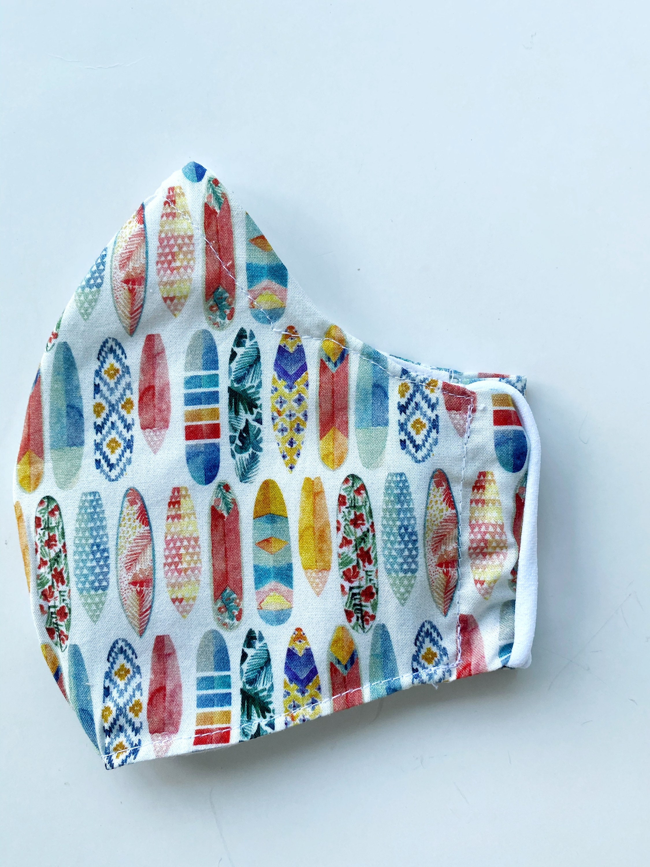 Face mask cotton triple layer - Surfing Boards