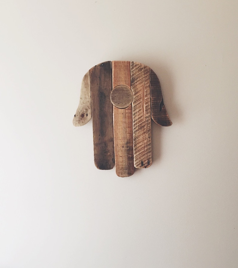 Hamsa Hand Rustic Wood 21 Rustic Wall Decor Home Decor - Etsy