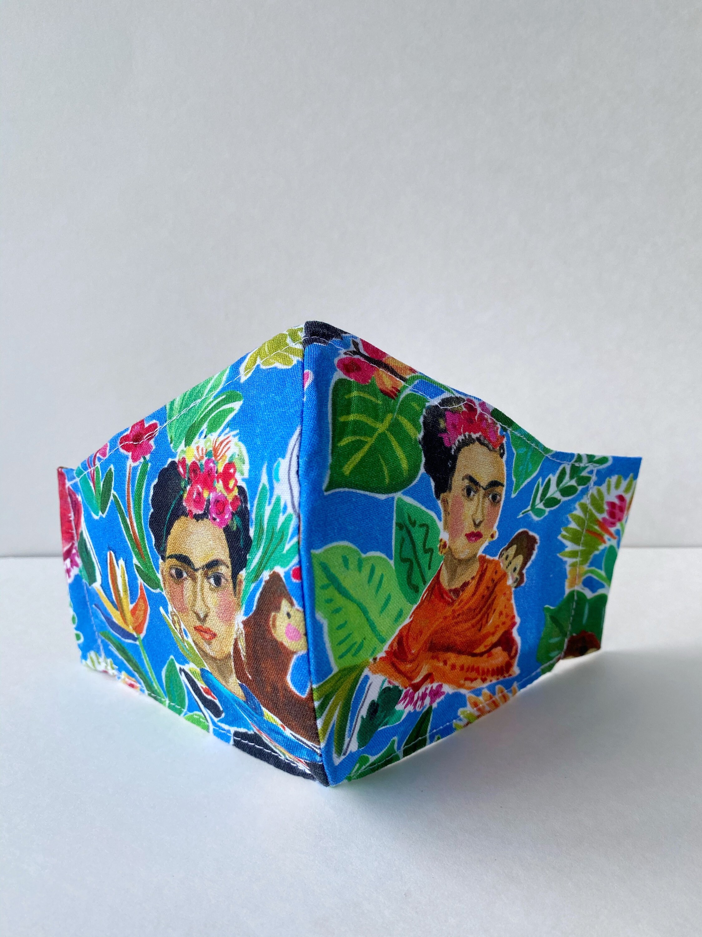 Face Mask - Frida’s Casa Azul- 3 Layer Mask- reusable / washable face ...