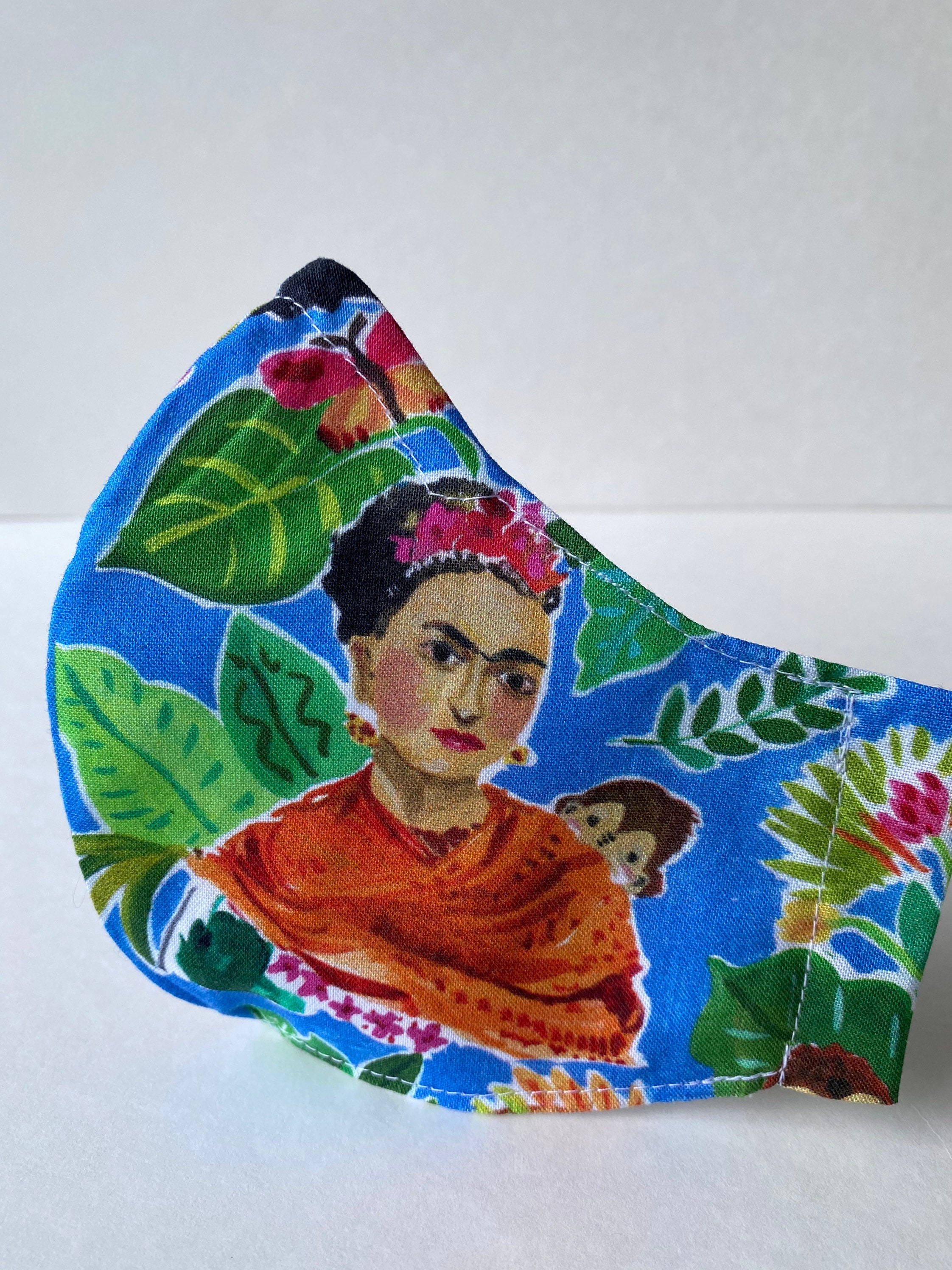 Face Mask - Frida’s Casa Azul- 3 Layer Mask- reusable / washable face ...