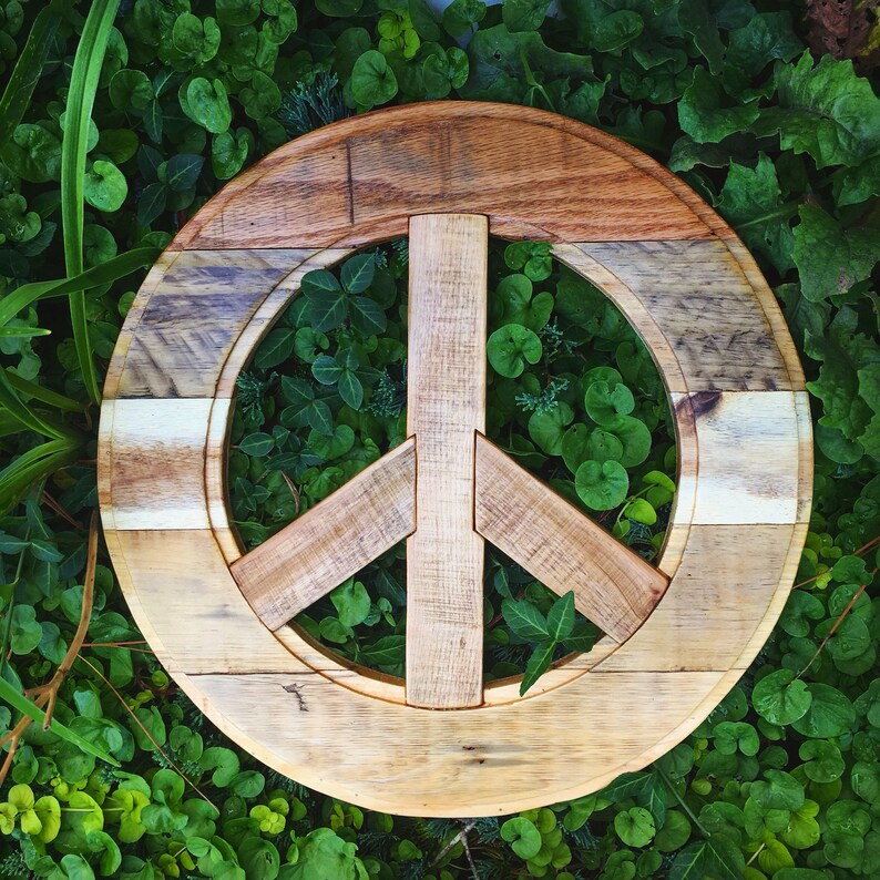 Wood Peace Sign 16 Pallet Wood Rustic Love Wall/ - Etsy