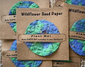 Wildflower Seed Paper Label - Etsy