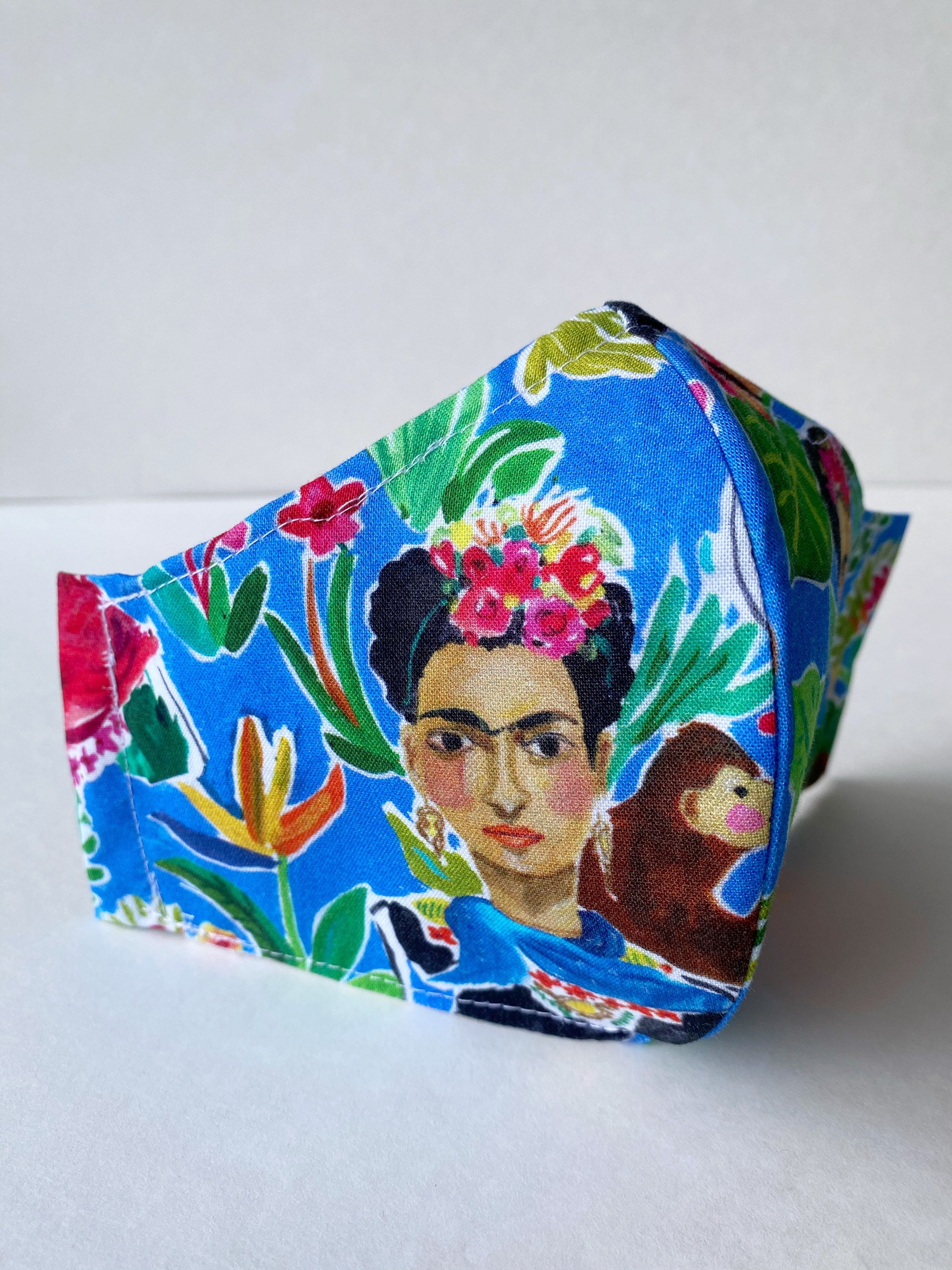 Face Mask - Frida’s Casa Azul- 3 Layer Mask- reusable / washable face ...