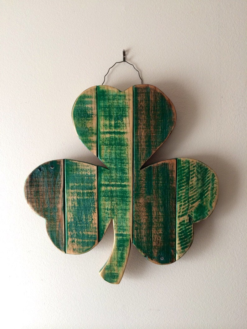 Shamrock Wood 16 Rustic Decor Reclaimed Wood St. - Etsy