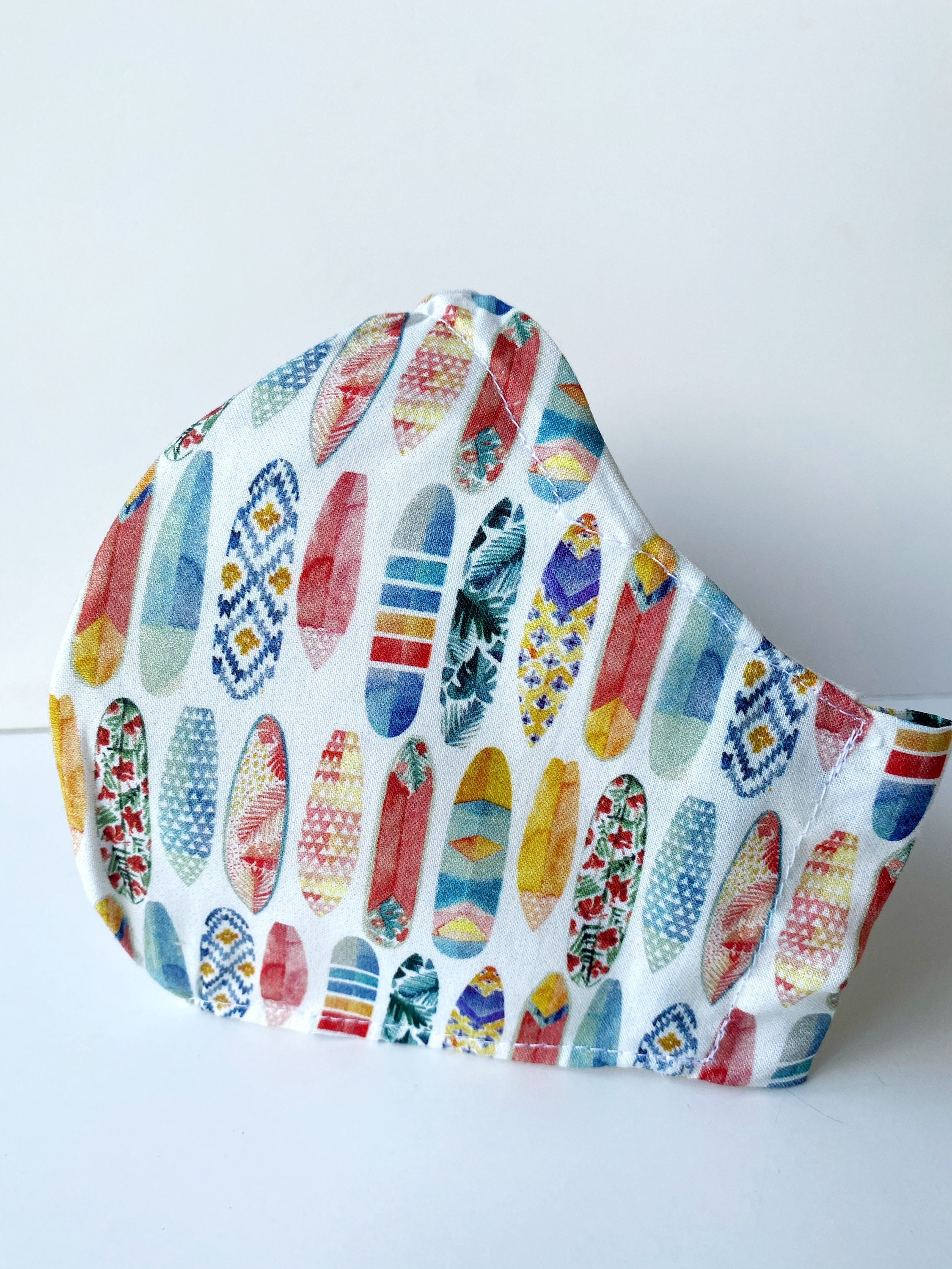 Face mask cotton triple layer - Surfing Boards