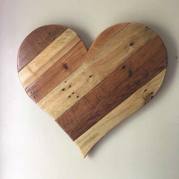 Reclaimed Wood Heart - Etsy