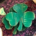 Wood Shamrock Wall Decor 9 Inch , Handmade Reclaimed Wood , Wood Wall ...