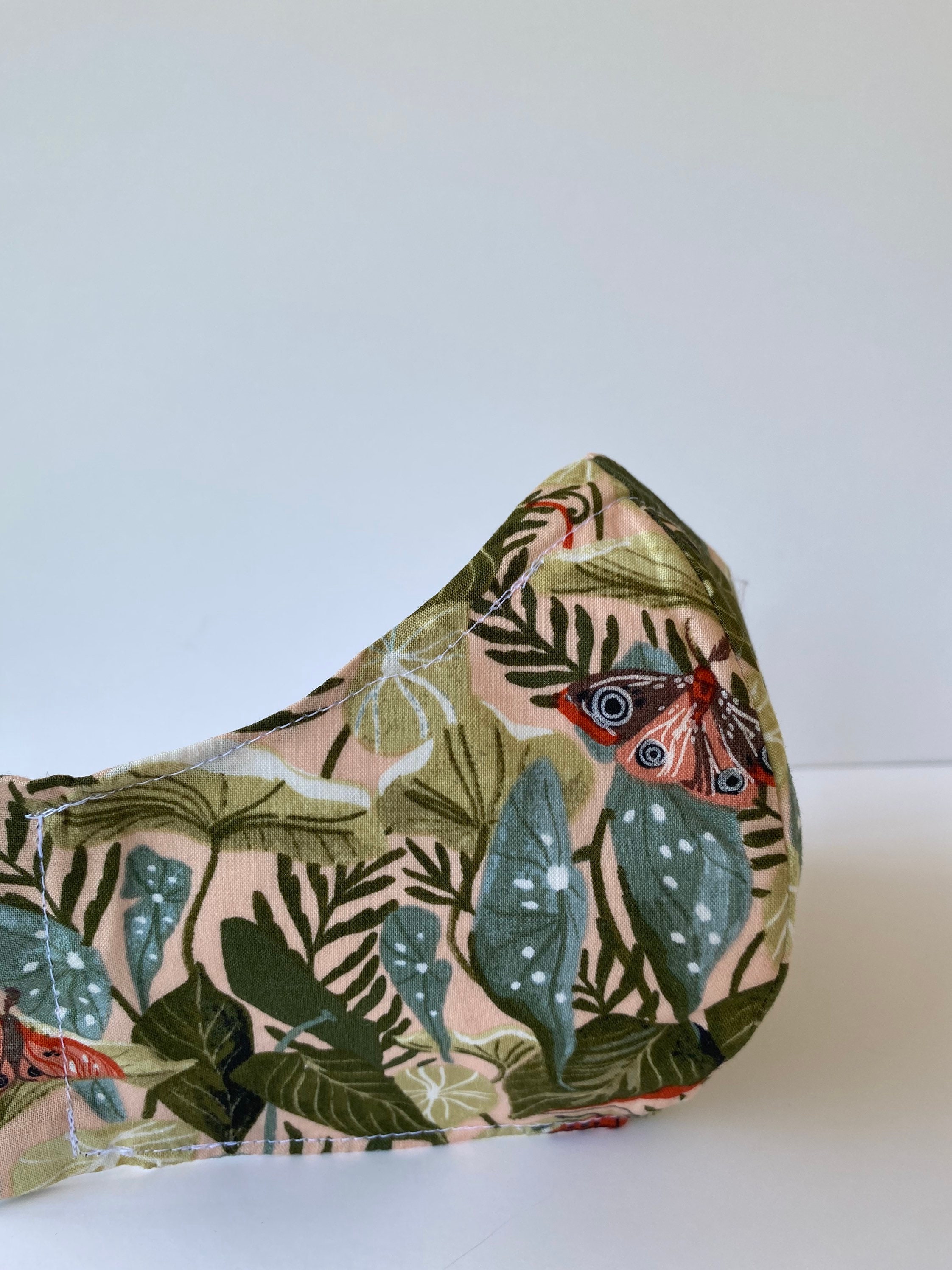 Face Mask Cotton 3 layer -Moths and beetles 3 Layer Mask- reusable ...