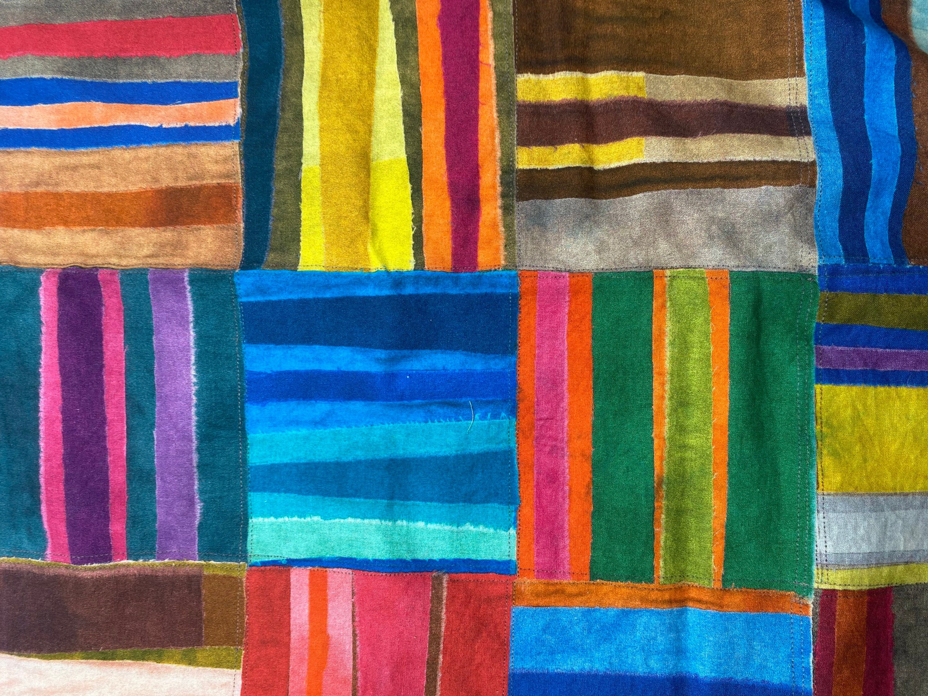 Face Mask , Cotton, Three Layers- Patchwork Quilt Print