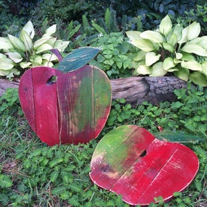 Wood Apple Rustic Wall Decor - Fall, Autumn, Back to School, Garden ...