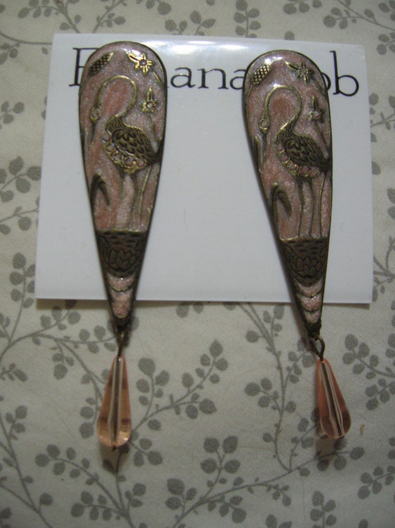 Vintage bronze clip - Gem