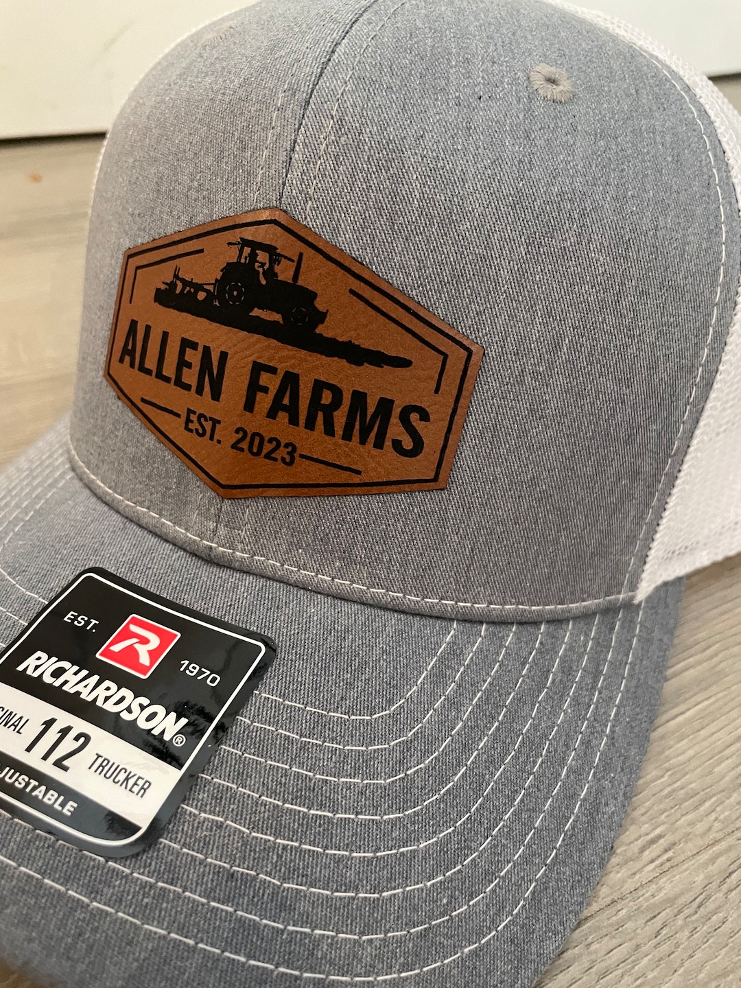 Personalized Tractor With Farm Name & Est Date | Custom Hat ...