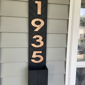 House Number Planter Box (flowers Not Included) - Etsy