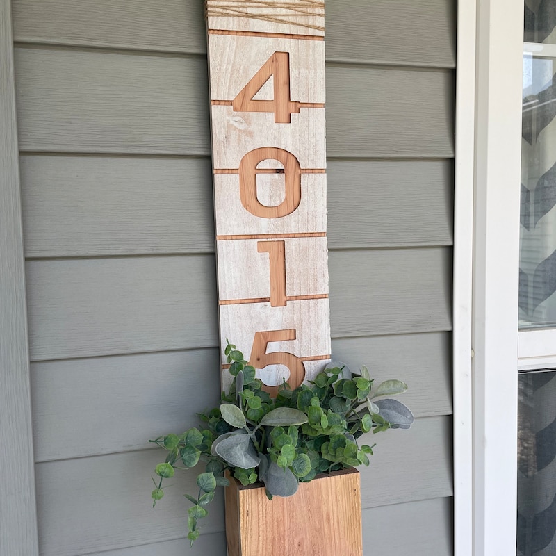 Painted House Number - Etsy