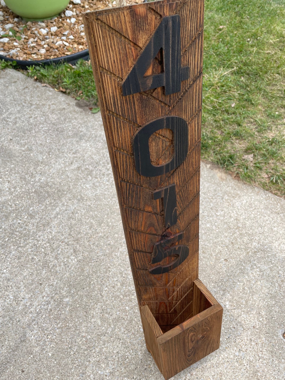 House Number Planter Box (flowers Not Included) - Etsy