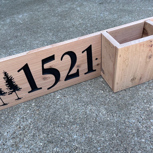 House Number Planter - Etsy